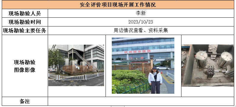杭州城东医院有限公司危险化学品(液氧)储存和使用安全现状评价 安全评价项目公示2 福建省雄伟安全技术咨询有限责任公司